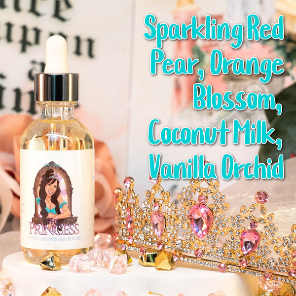 The Princess - Hair Oil Elixir - Sparkling Pear & Vanilla Coconut Crea ...