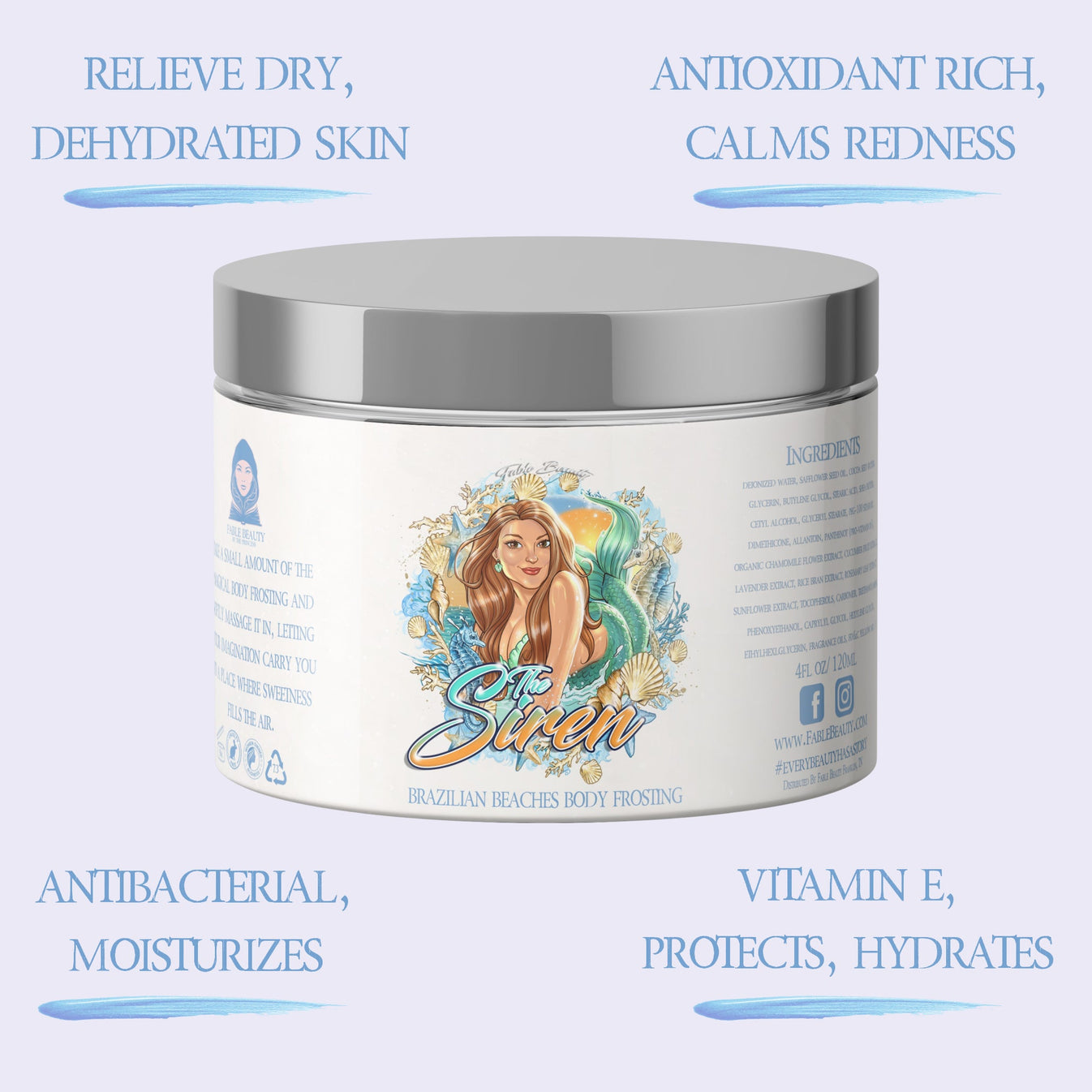 The Siren - Body Frosting - Pistachio Creme & Salted Vanilla Woods ...