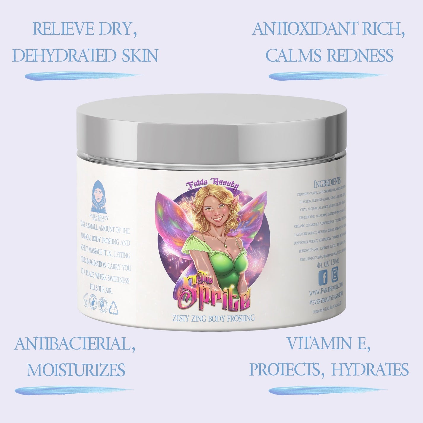 The Sprite - Body Frosting - Tart Citrus Burst & Fairy Blossom – Fable ...