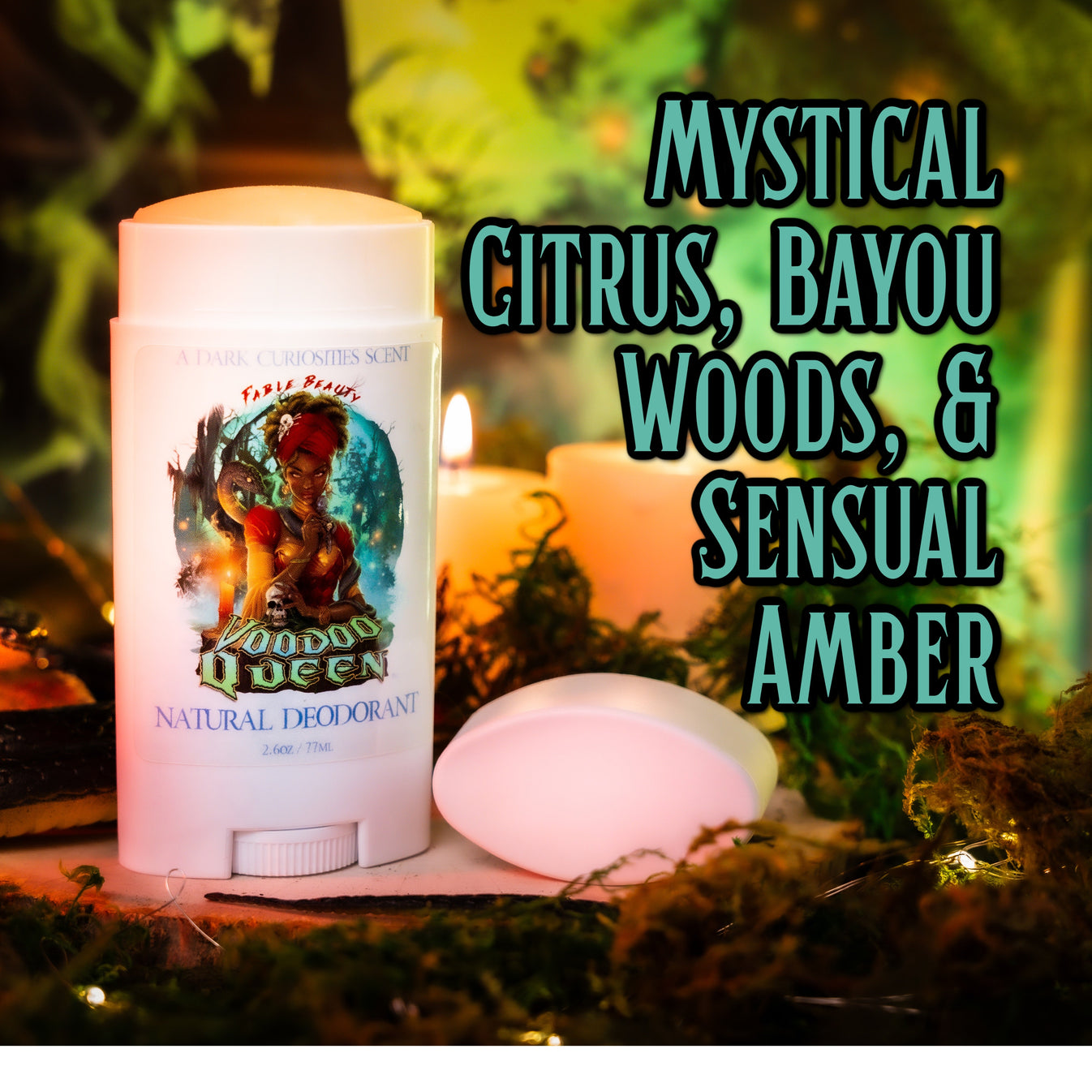 Voodoo Queen - Natural Deodorant - Woodland Smoke & Amber Allure ...